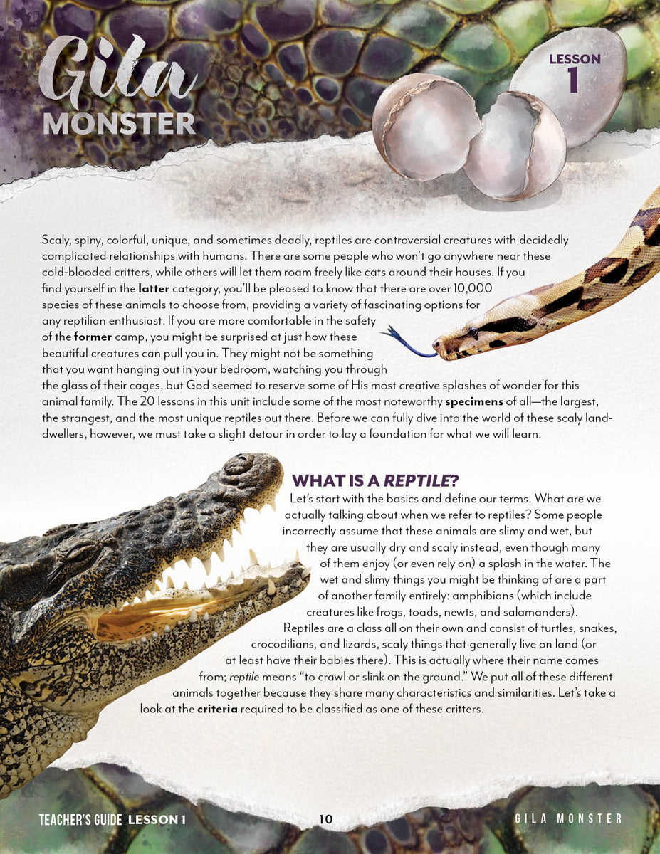 Digital Reptiles Unit Study for All Ages! – Gather 'Round Homeschool