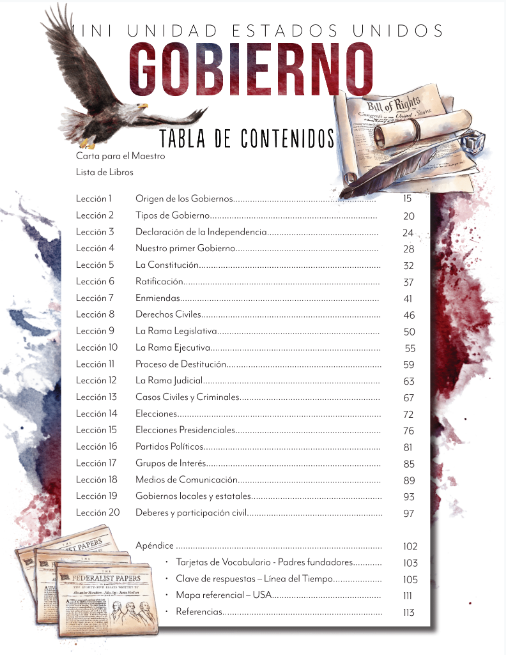 US Government Spanish Digital Bundles – Gather 'Round Homeschool