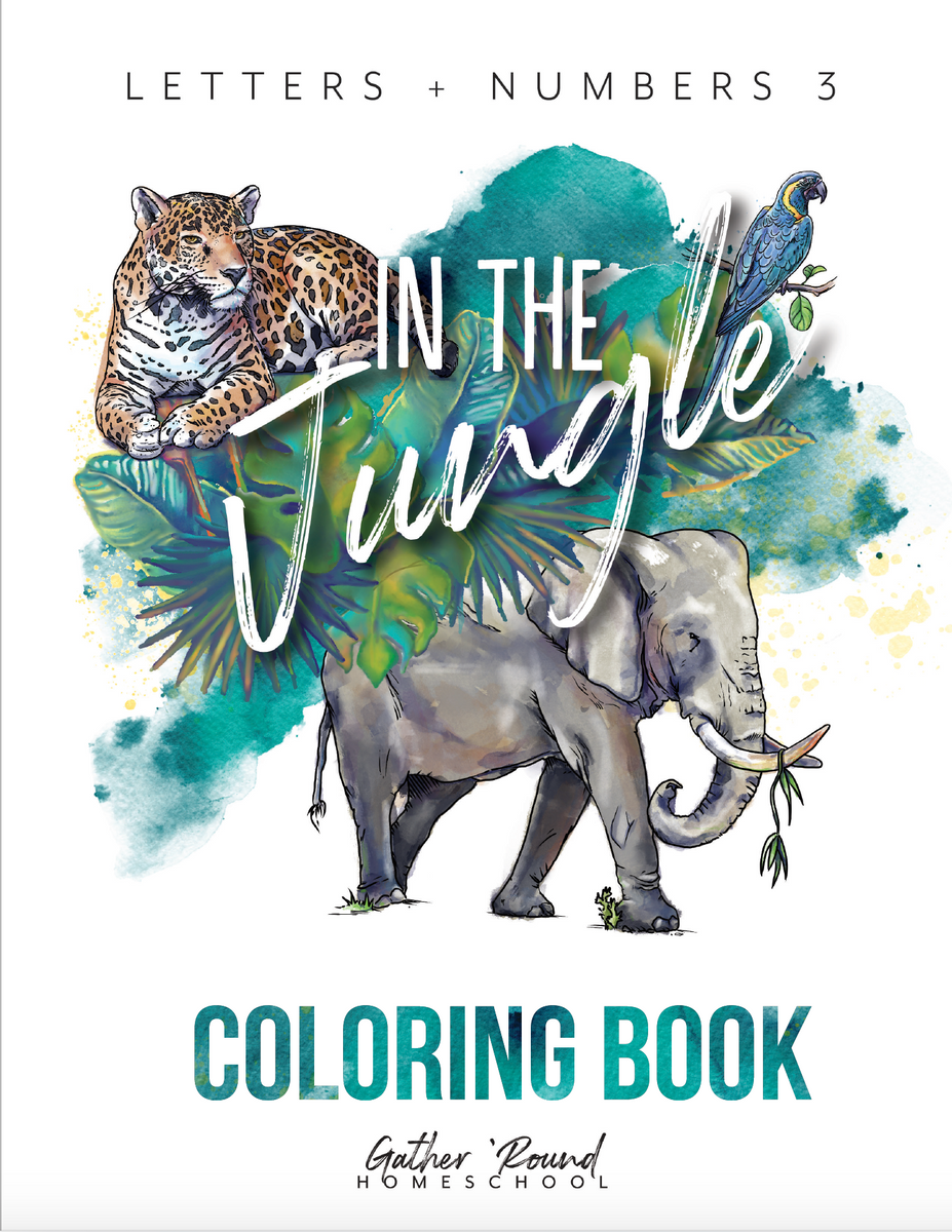 Letters + Numbers 3: Digital Coloring Book – Gather 'Round Homeschool