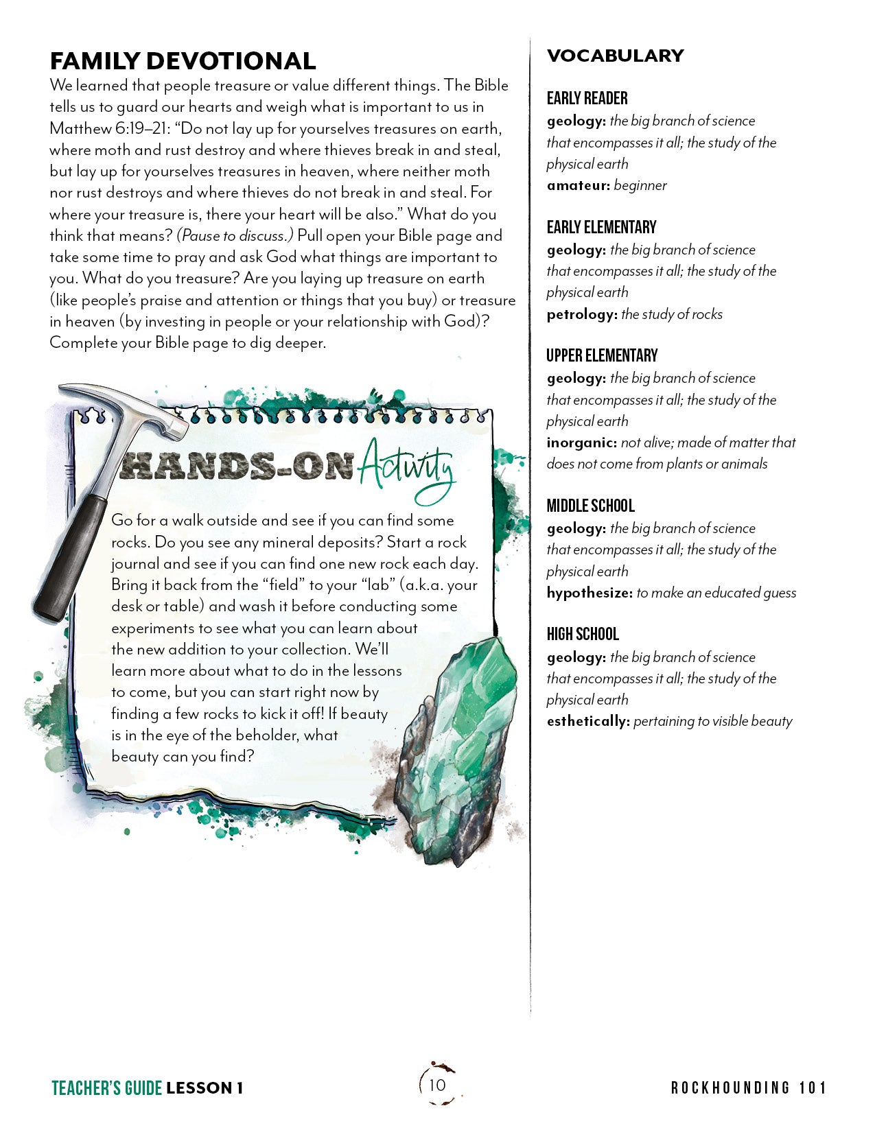 Rocks + Minerals Digital Bundles – Gather 'Round Homeschool