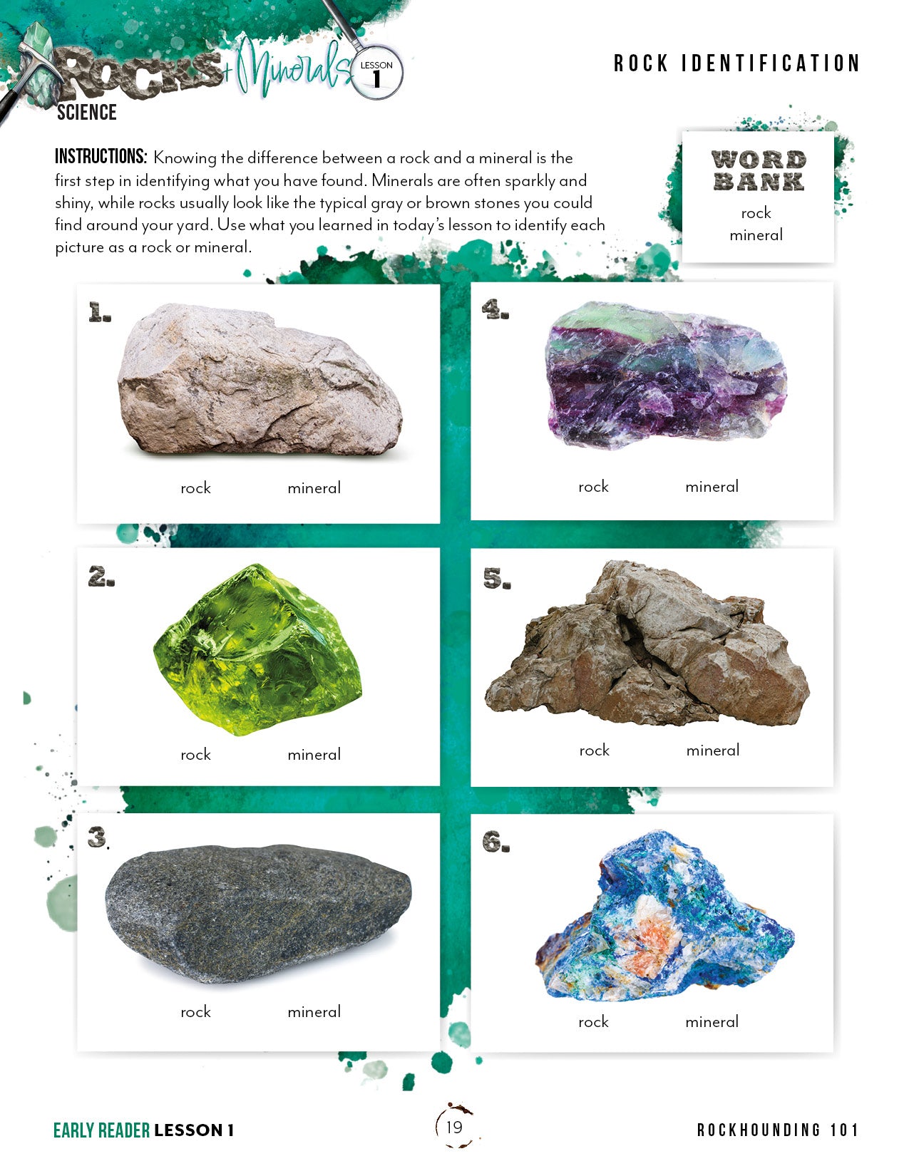 Rocks + Minerals Digital Bundles – Gather 'Round Homeschool