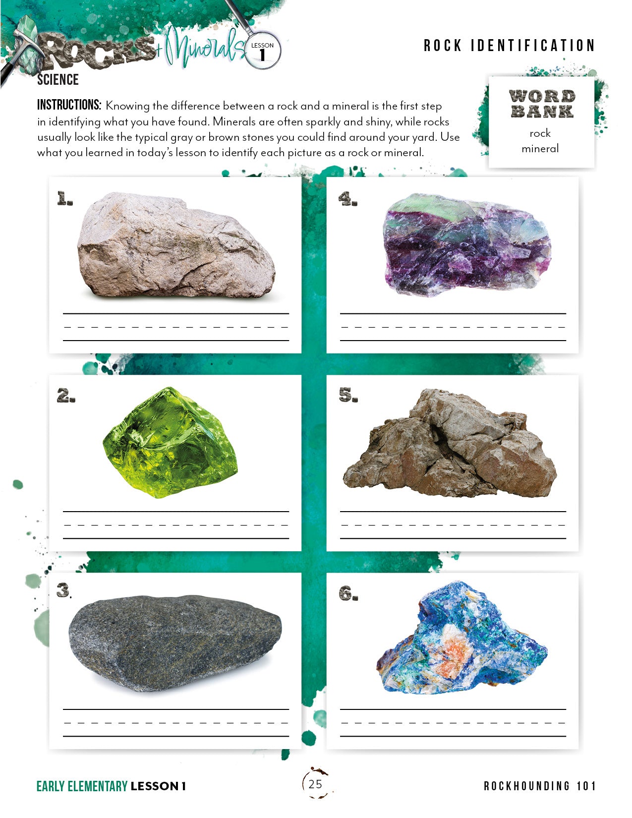 Rocks + Minerals Digital Bundles – Gather 'Round Homeschool