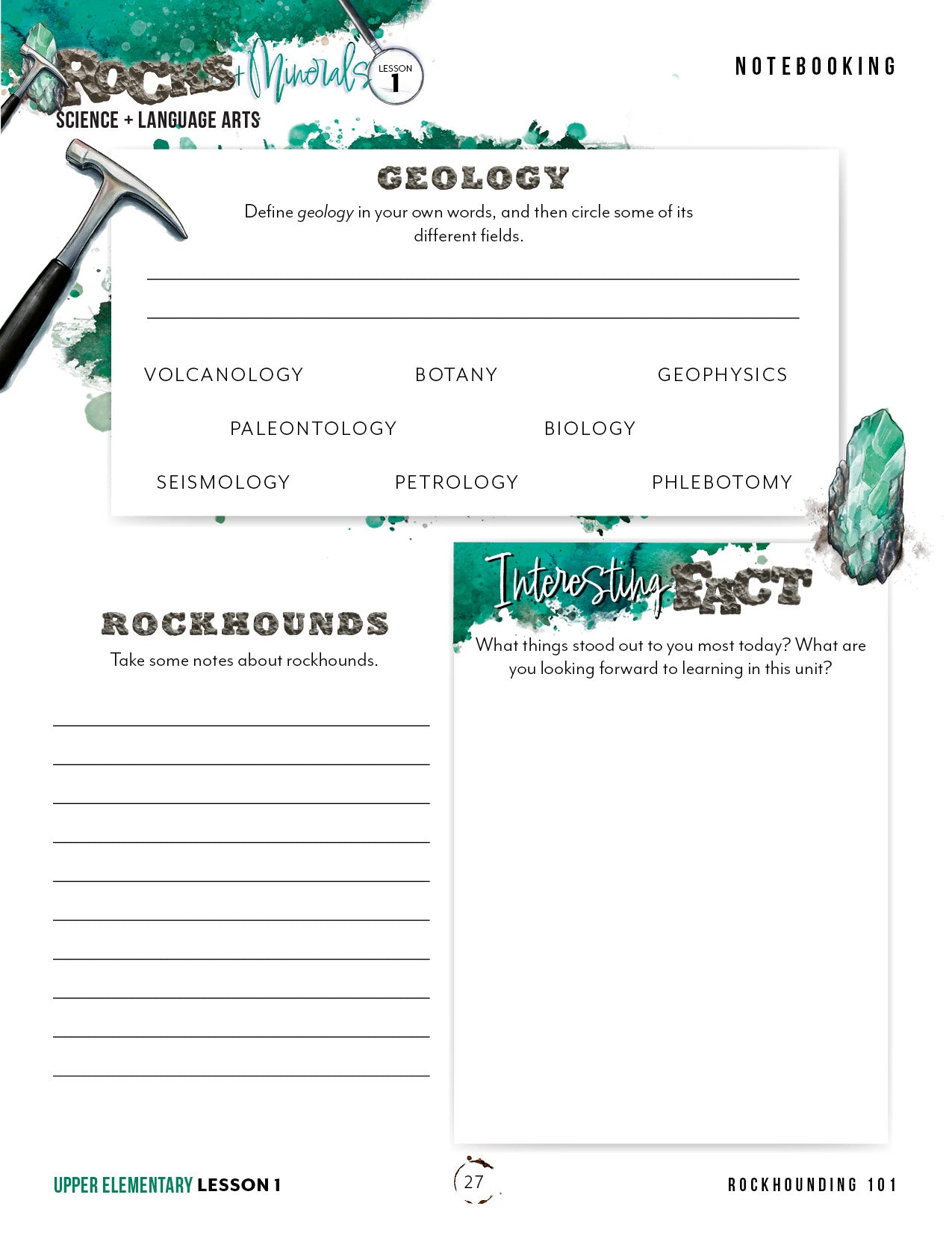 Rocks + Minerals Digital Bundles – Gather 'Round Homeschool