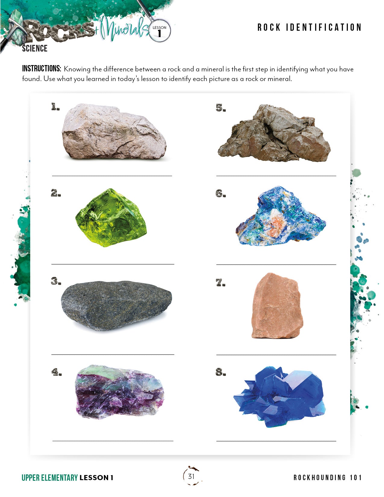 Rocks + Minerals Digital Bundles – Gather 'Round Homeschool