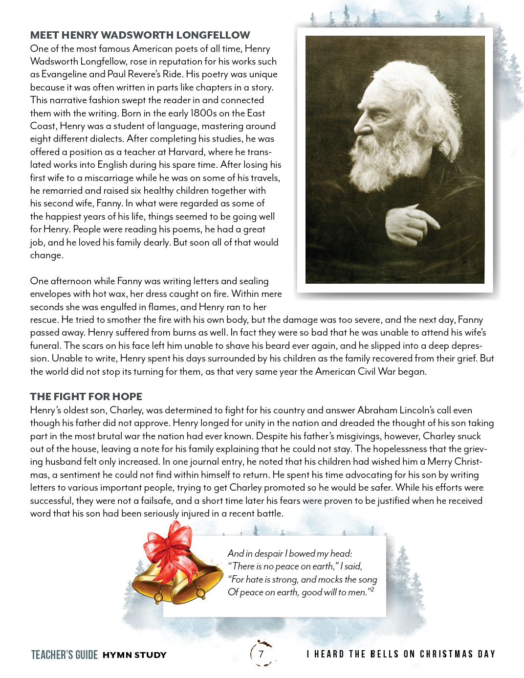 I Heard the Bells on Christmas Day Hymn Study – Gather 'Round Homeschool