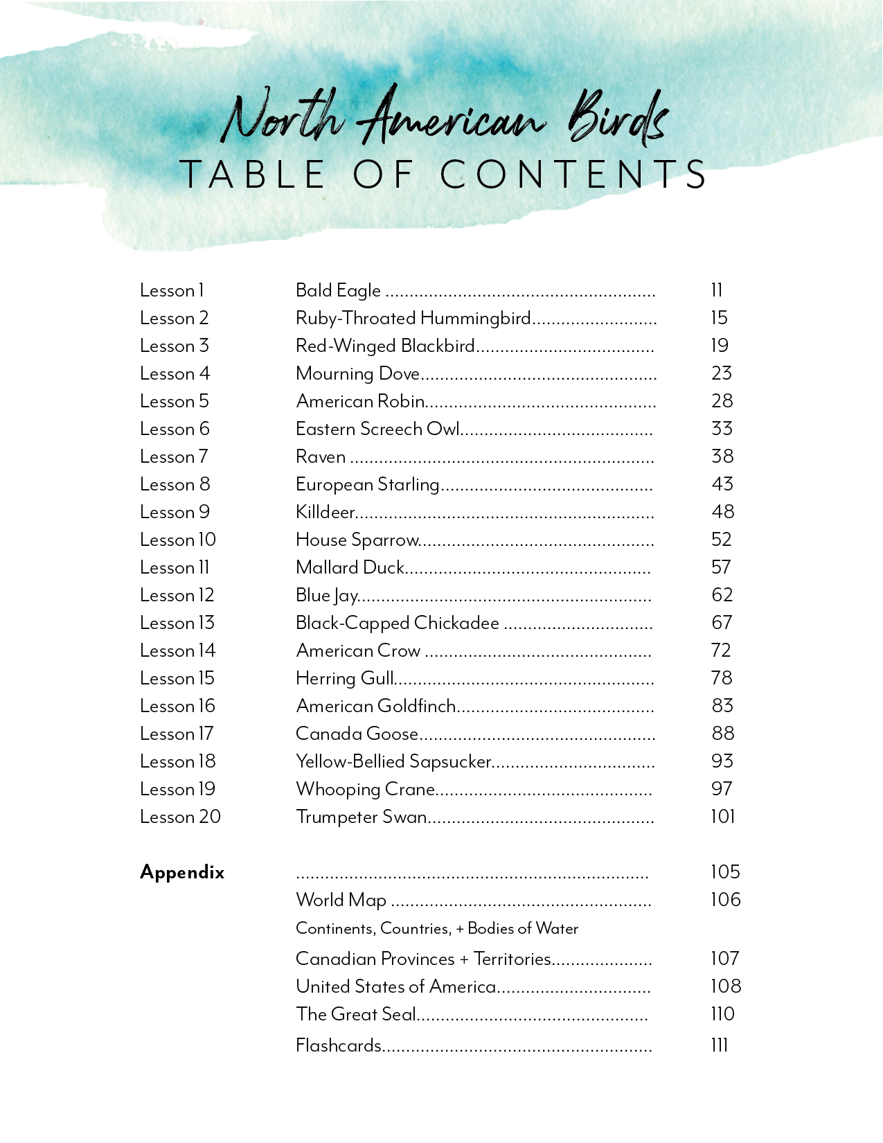 North American Birds Part 1 Digital Bundles – Gather 'Round Homeschool