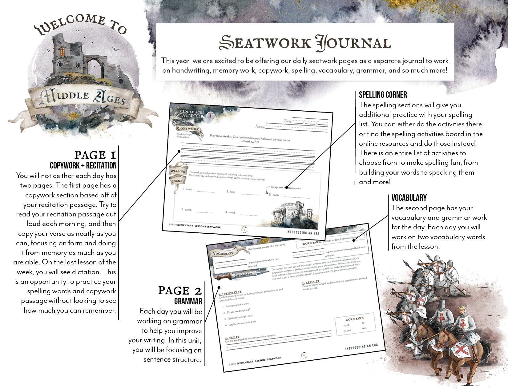 Middle Ages Digital Seatwork Books – Gather 'Round Homeschool