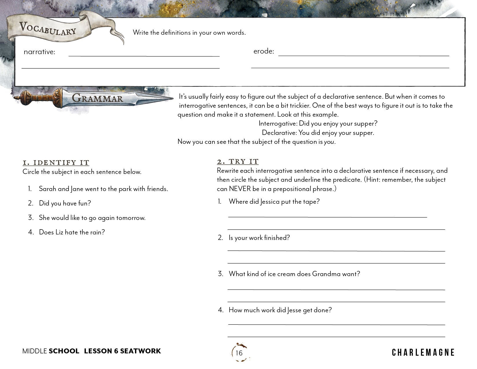 Middle Ages Digital Seatwork Books – Gather 'Round Homeschool