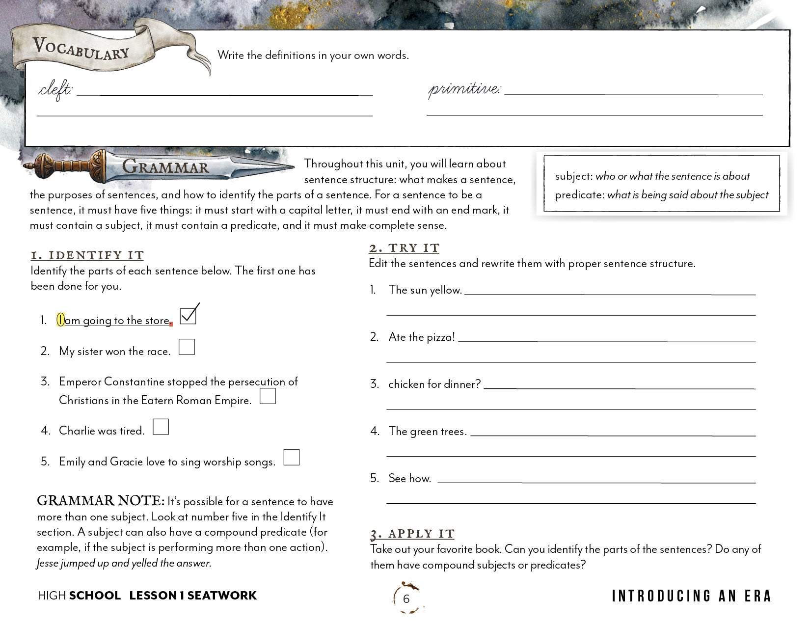 Middle Ages Digital Seatwork Books – Gather 'Round Homeschool