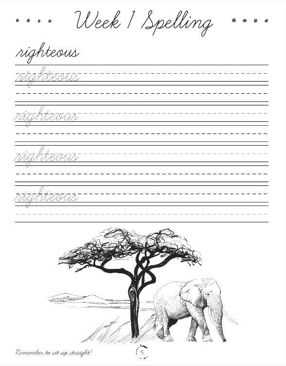 Africa Cursive Writing Digital Book – Gather 'Round Homeschool Canada