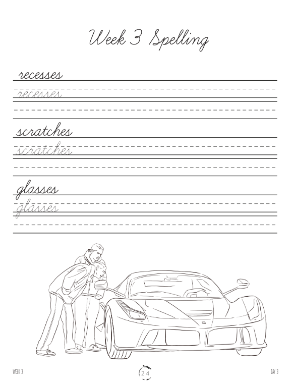 Transportation Cursive Writing Digital Book – Gather 'Round Homeschool