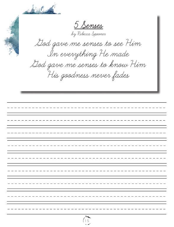 Human Body Cursive Writing Digital Notebook – Gather 'Round Homeschool