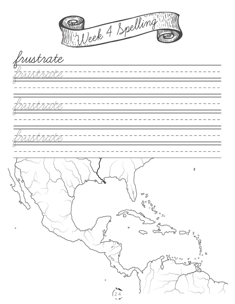 North America Cursive Digital Book – Gather 'Round Homeschool