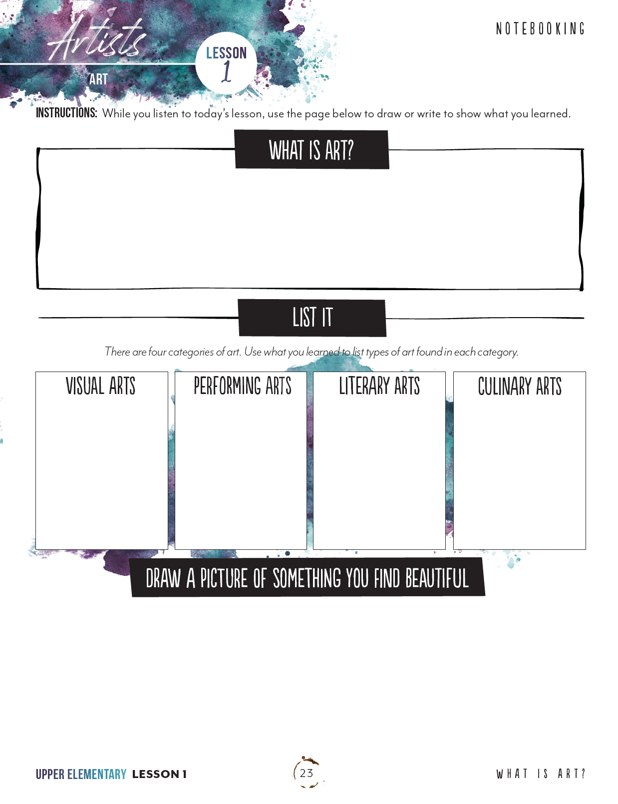 Artists Digital Bundles – Gather 'Round Homeschool