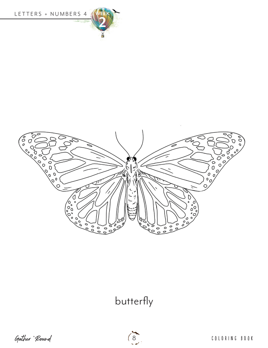 Letters + Numbers 4: Digital Coloring Book – Gather 'Round Homeschool