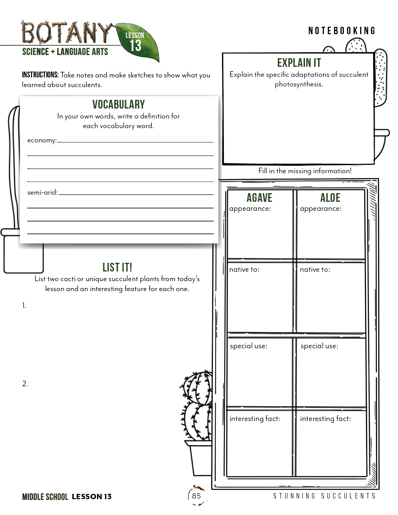 Botany Digital Bundles – Gather 'Round Homeschool