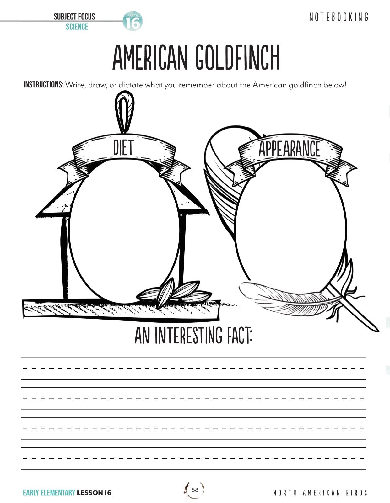 North American Birds Part 1 Digital Bundles – Gather 'Round Homeschool